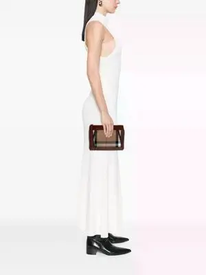 Burberry Exploded Check Canvas Wristlet Clutch
