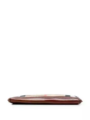 Burberry Exploded Check Canvas Wristlet Clutch