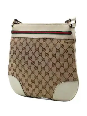 Gucci Gg Canvas Web Mayfair Crossbody Bag - Neutrals