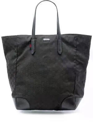 Gucci Gg Canvas Web Tote Bag