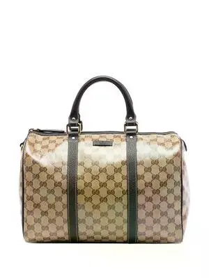 Gucci Medium Gg Crystal Joy Boston Bag - Neutrals