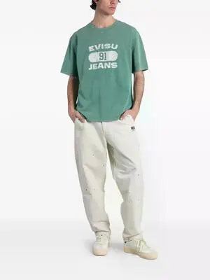 EVISU Seagull-print Trousers