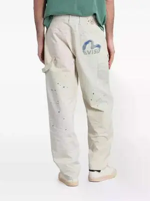 EVISU Seagull-print Trousers
