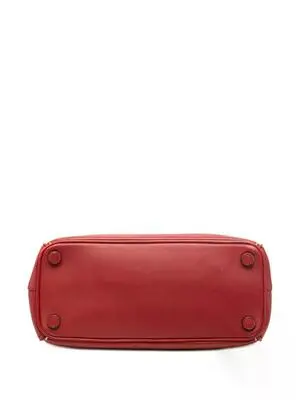 Prada Galleria Double Zip Satchel - Red
