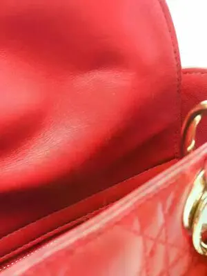 Dior Small Calfskin Cannage My Abcdior Lady Satchel - Red