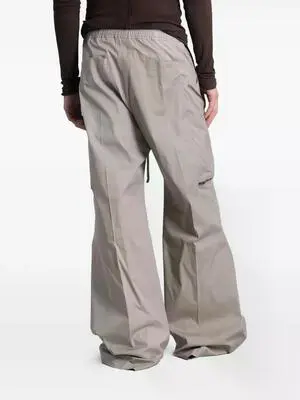 Rick Owens Cotton Trousers With Zip Details - Grey
