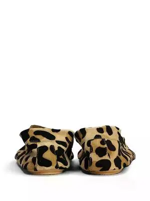 ANNIEL Penny Animal-print Loafers