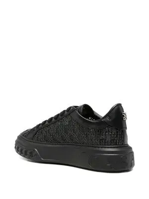 Casadei Lace-up Platform Sneakers - Black