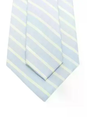 Auralee Stripe-pattern Wool Tie