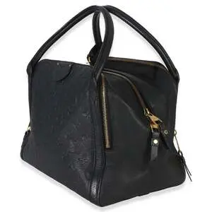 LOUIS VUITTON Monogram Empreinte Marais Mm - Black