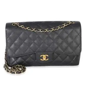 Chanel Jumbo Double Flap Bag - Black