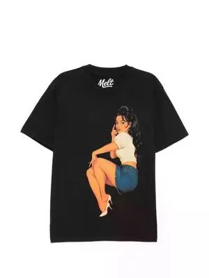 MELT Graphic-print T-shirt - Black