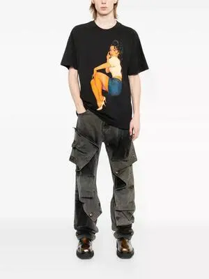 MELT Graphic-print T-shirt - Black