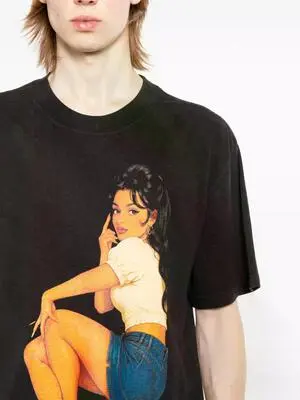 MELT Graphic-print T-shirt - Black