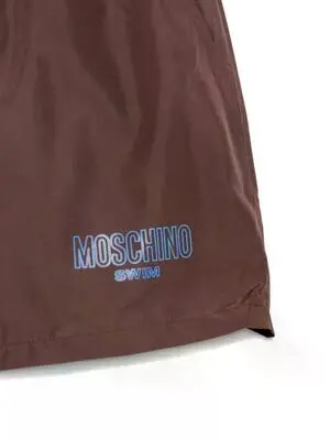 Moschino Logo-print Drawstring Swim Shorts