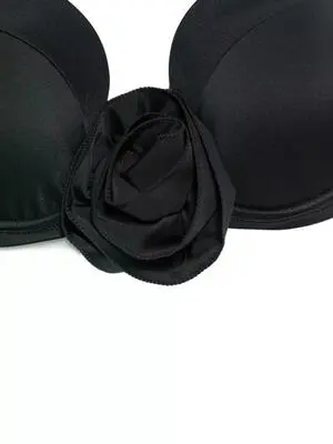 Moschino Floral-appliqué Halterneck Bikini Top