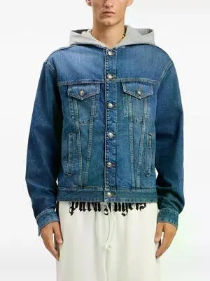 Palm Angels Hooded Denim Jacket