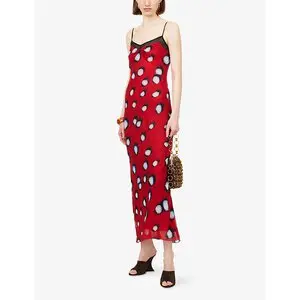 RAT AND BOA Graphic-pattern Woven Maxi Dress