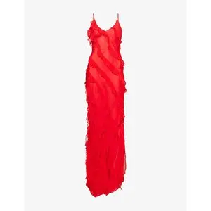 RAT AND BOA Cecelia Silk-blend Maxi Dress