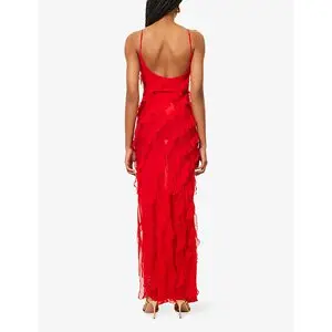 RAT AND BOA Cecelia Silk-blend Maxi Dress