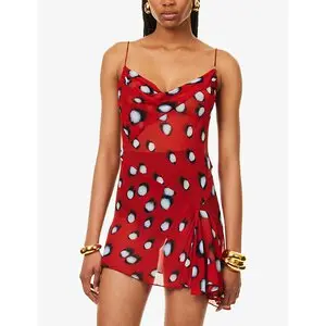 RAT AND BOA Rosela Printed Sheer Mini Dress