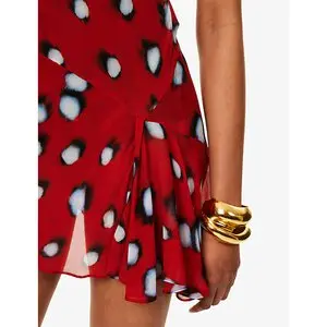 RAT AND BOA Rosela Printed Sheer Mini Dress