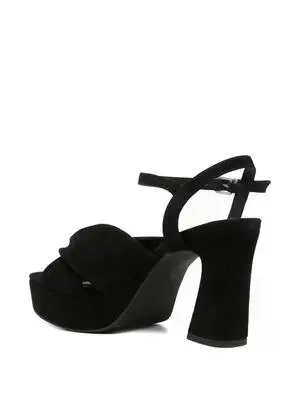 Ash Opus Knot-detail Heeled Sandals - Black