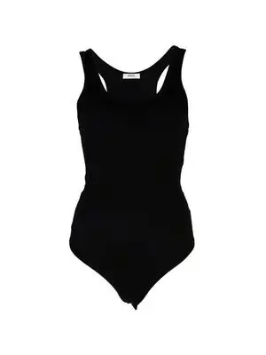 AGOLDE Maria Ribbed Bodysuit - Black