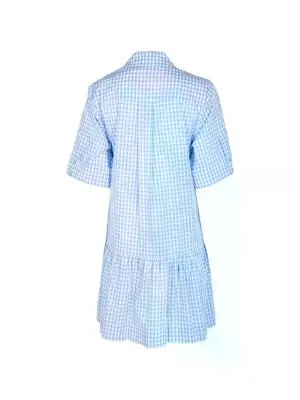 Simkhai Crissy Gingham-check Mini Dress