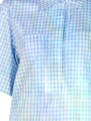 Simkhai Crissy Gingham-check Mini Dress