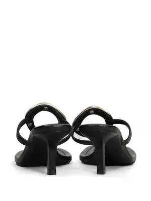AREZZO Sculptural Plaque Thong Sandals