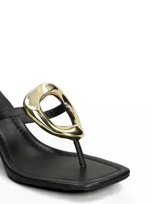 AREZZO Sculptural Plaque Thong Sandals