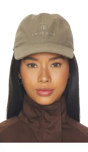 ANINE BING Jeremy Baseball Cap - Sage
