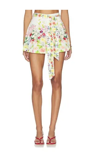 Camilla Tuck Front Short With Belt In . Also - White