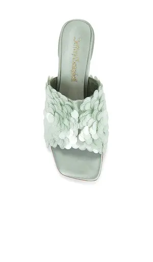 Jeffrey Campbell Bailar Sequin Embellished Stiletto Sandals - Mint
