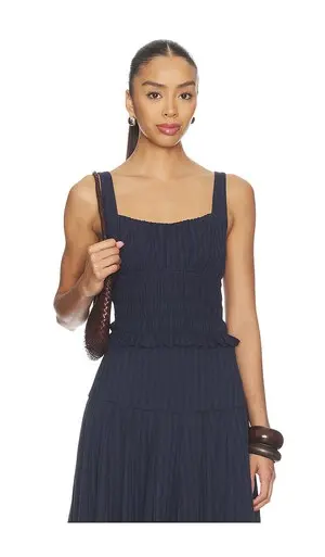 ELODIE THE LABEL Merritt Top - Navy