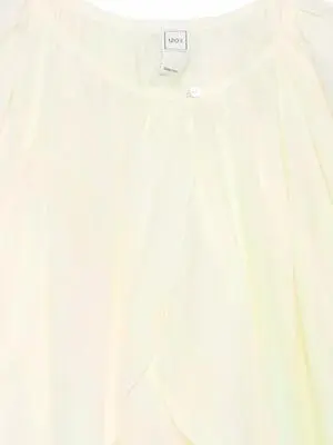 120% Lino Pleated Layered Blouse