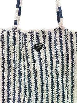 Maison Labiche Morard Stripe-pattern Raffia Tote Bag