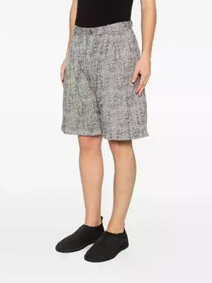 KANG Pleated Distressed Shorts