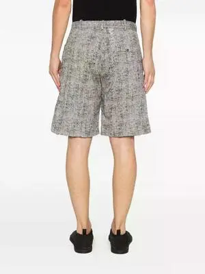 KANG Pleated Distressed Shorts