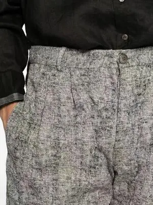 KANG Pleated Distressed Shorts