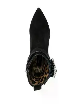 Philipp Plein Crystal-embellished Ankle Boots