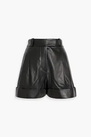 Rag & Bone Neila Leather Shorts - Black