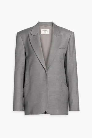 TWP Perfect Boyfriend Wool-blend Crepe Blazer