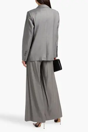TWP Perfect Boyfriend Wool-blend Crepe Blazer