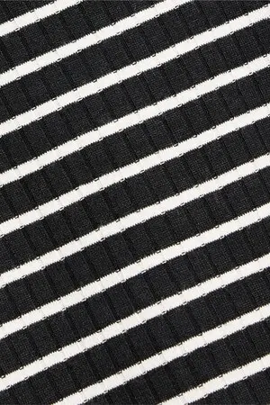 Rag & Bone Striped Ribbed-knit Turtleneck Top