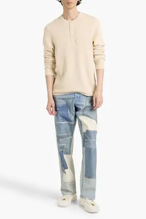 Rag & Bone Dexter Cotton-piqué Henley Sweater