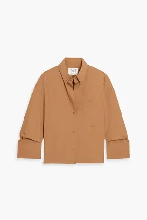 TWP Cotton-poplin Shirt - Camel