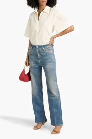 Rag & Bone Miramar Shea Denimeffect Print Straight-leg Pants
