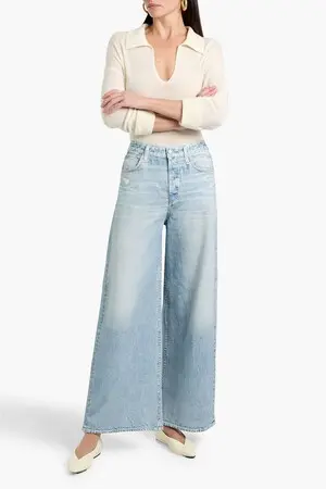Rag & Bone Miramar Sofie Denim-effect Wide-leg Pants